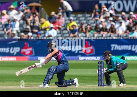 11, Darcey Carter of Scotland in action bowling during the ICC Women's ...