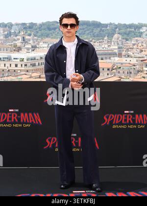 Tom Holland at the photocall for the movie 'Spider-Man: Brand New Day ...