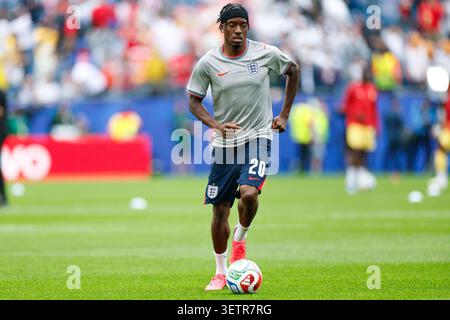 England forward Noni Madueke and Ghana midfielder Caleb Yirenkyi in ...