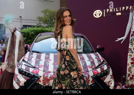 Mar Saura attends the Toyota España x Philippa 1970 photocall at the ...