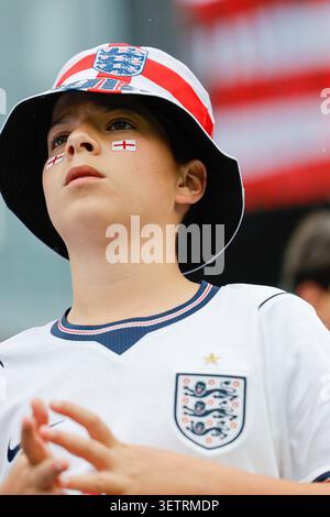 Boston Stadium. 23rd June, 2026. Massachusetts, USA; England supporters ...