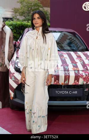 Clara Muñi attends the Toyota España x Philippa 1970 photocall at the ...