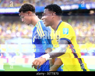 June 20, 2026: Ecuador forward Enner Valencia (13) advances the ball ...