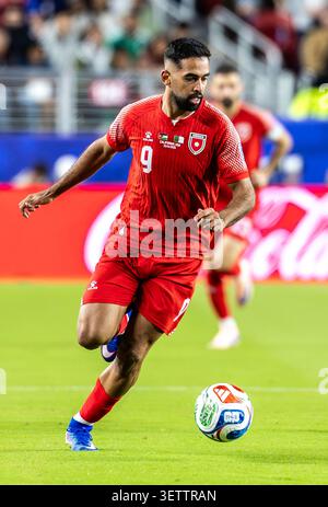 June 22 2026 Jordan forward Ali Azaizeh (24)controls the ball during ...