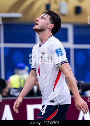 Declan Rice of England reacts during the FIFA World Cup 2026 Group L ...