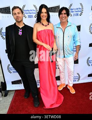 Actor Joshua Bailey, actress Natasha Blasick and musician Martin ...