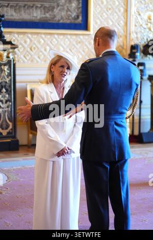 Ms Sally Lindsay, an actor from London, is made a Member of the Order ...