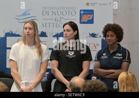 Gretchen Walsh during the Press Conference for the presentation of the ...