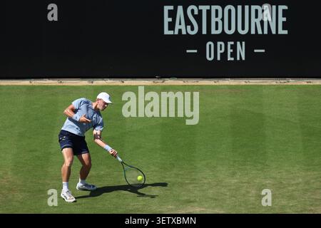 Felix Gill of Great Britain in action against Jan Choinski of Great ...