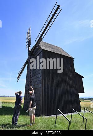 Testing of reconstructed windmill in Nove Dvory, BIlovec-Stara Ves ...