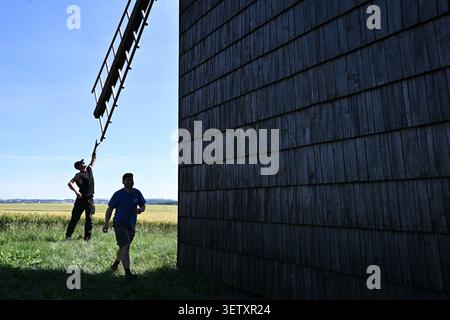 Testing of reconstructed windmill in Nove Dvory, BIlovec-Stara Ves ...
