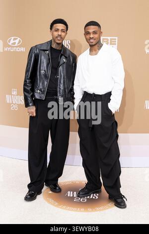 KP and Tone Stith attend the 2026 BET Awards at Peacock Theater on June ...