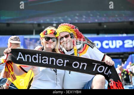 FOXBOROUGH - Germany fans during the 2026 FIFA World Cup Round of 32 ...