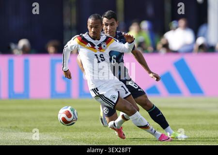 FOXBOROUGH - (LR) Leroy Sane of Germany, Jose Canale of Paraguay during ...
