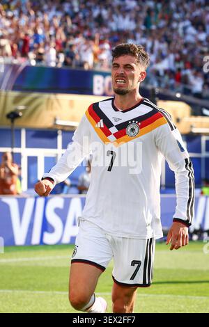 Germany celebrates its goal during the World Cup round of 32 soccer ...