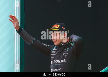 podium KIMI ANTONELLI Andrea (ita), Mercedes AMG F1 Team W16, portrait ...