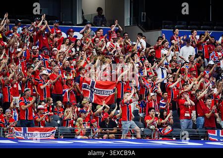 Arlington, Texas , USA 20260630. The Norwegian team lines up after the ...
