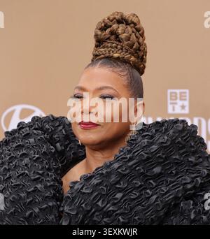 Queen Latifah attends the 2026 BET Awards at Peacock Theater on June 28 ...