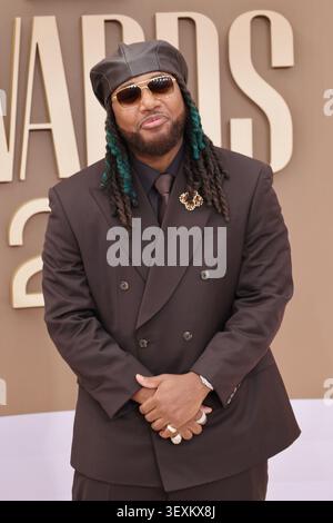 Leon Thomas attends the 2026 BET Awards at Peacock Theater on June 28 ...