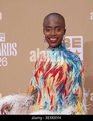 Madisin Rian attends the 2026 BET Awards at Peacock Theater on June 28 ...