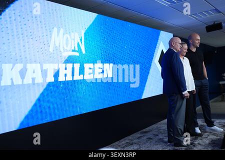 01 July 2026, Hamburg: Soccer, Bundesliga, Hamburger SV, press ...