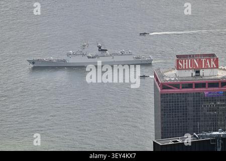 The Chinese PLA Navy Hengyang, hull number 568, Type 054A guided ...