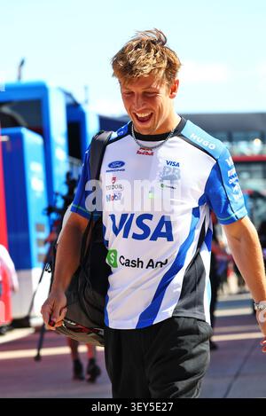 02 July 2026. Liam Lawson, Racing Bulls, in the Paddock at the Formula ...