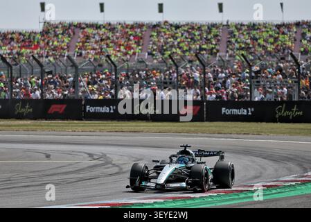 03 July 2026. George Russell, Mercedes arrives at the Formula 1 Pirelli ...