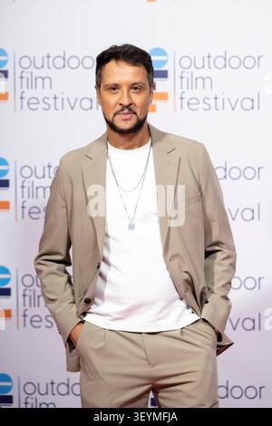 Alfio Battaglia attends the photocall during the Outdoor Film Festival ...