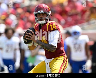 August 29 2026 Usc Trojans Quarterback Jayden Maiava 14 During The