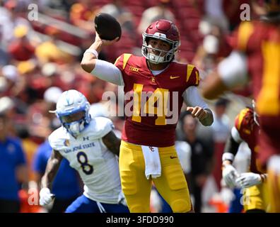 August 29 2026 Usc Trojans Quarterback Jayden Maiava 14 Throws A