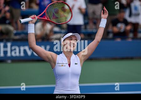 Eva Lys Of Germany Celebrates During A Match Against Mirra Andreeva 9603