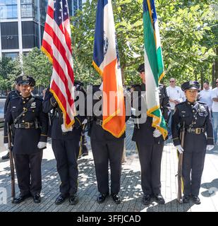 Nypd Honor Guards Attend Wreath Laying Ceremony Commemorating The 25th