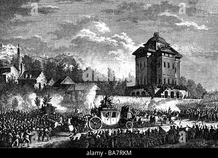 Flight to Varennes, 1791 Stock Photo: 135096417 - Alamy