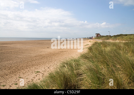 Ingoldmells Beach, Ingoldmells, Skegness, Lincolnshire, England Stock ...