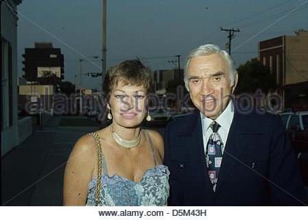 LORNE GREENE with wife Nancy Deale Greene and daughter Gillian Stock ...