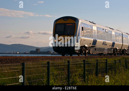 Translink NI Railways train Carrickfergus County Antrim, Northern Stock ...