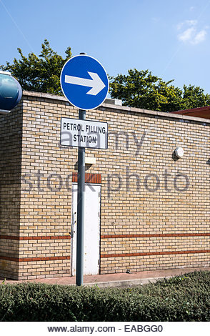 Filling station sign Stock Photo: 12523552 - Alamy