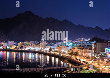Night cityscape of Muscat, Oman Stock Photo: 92902002 - Alamy