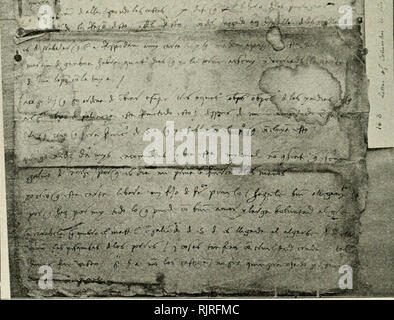 Facsimile of the letter from Christopher Columbus to the Bank of St ...