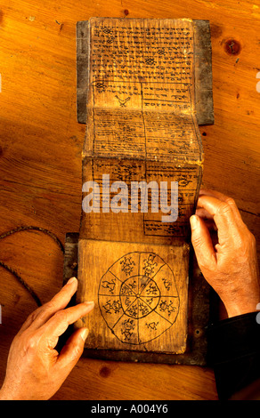 Pustaha magic book Toba Batak contains magical formulas, divinations ...