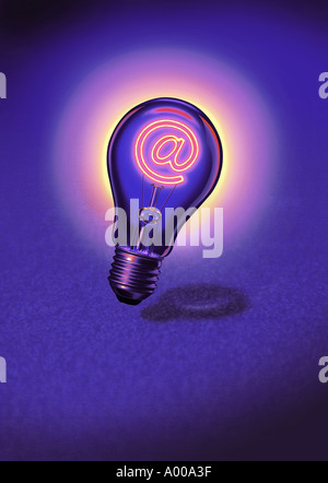 Illustration Bulb Icon Stock Photo - Alamy