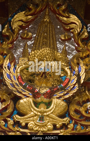 Ornate gold work at temple of Wat Suhat, built in 13th century ...