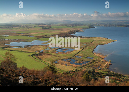 A view of Loch Leven from Benarty Hill, near Ballingry, Fife, Scotland ...