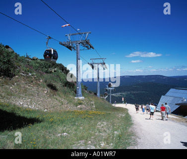 Grosser Arber, Berggipfel, Arberbergbahn, Gondelbahn, Seilbahn ...