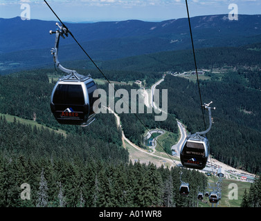Grosser Arber, Berggipfel, Arberbergbahn, Gondelbahn, Seilbahn ...