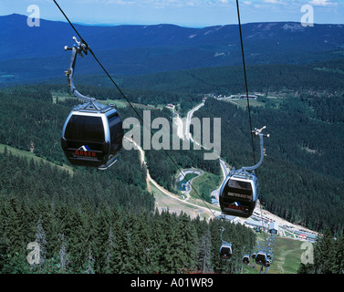 Grosser Arber, Berggipfel, Arberbergbahn, Gondelbahn, Seilbahn ...