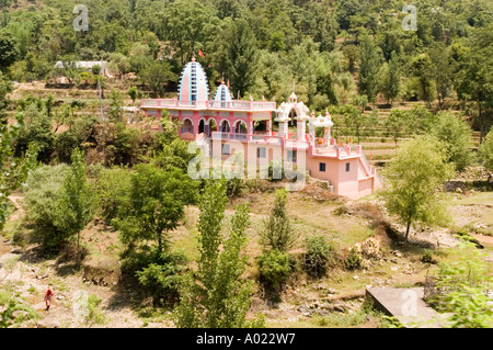 Hindu Temple in a forest of the Himalayan Mountains. India Stock Photo ...