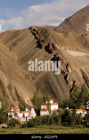 White buildings of famous unique Alchi monastery in Alchi heritage ...