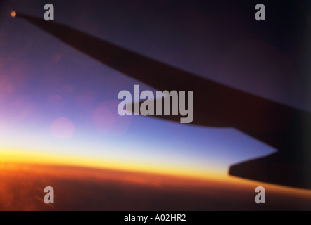 Airplane wing flying over Fuji mountain in Japan Stock Photo - Alamy